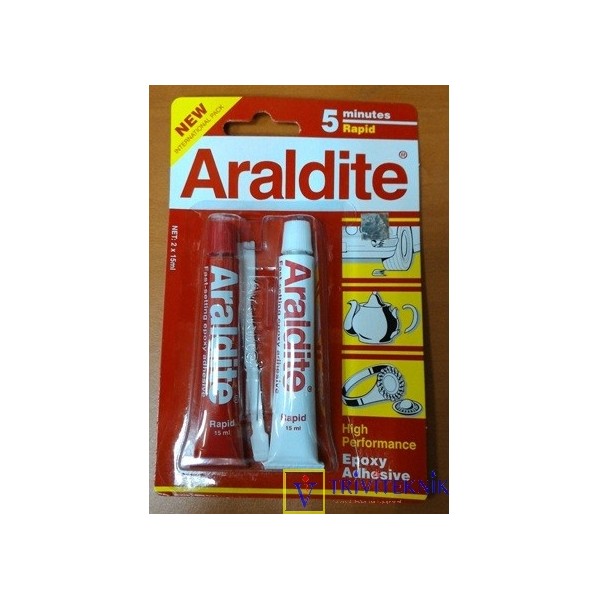 Lem Epoxy Araldite Rapid cyristal